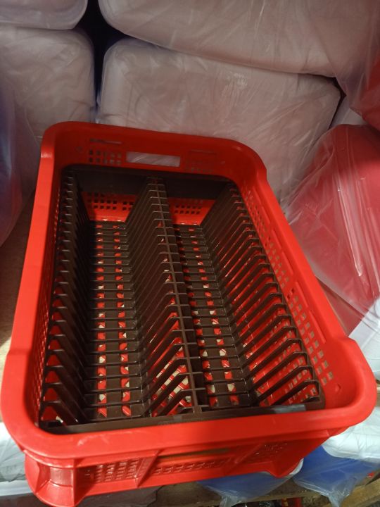 saucer rack crate with inner saucer heavy duty stackable | Lazada PH