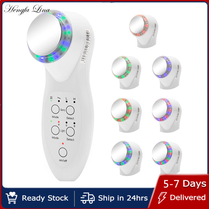 Hengfa Lina Ultrasonic LED Photon Face Skin Rejuvenation 3Mhz 7 Colors ...