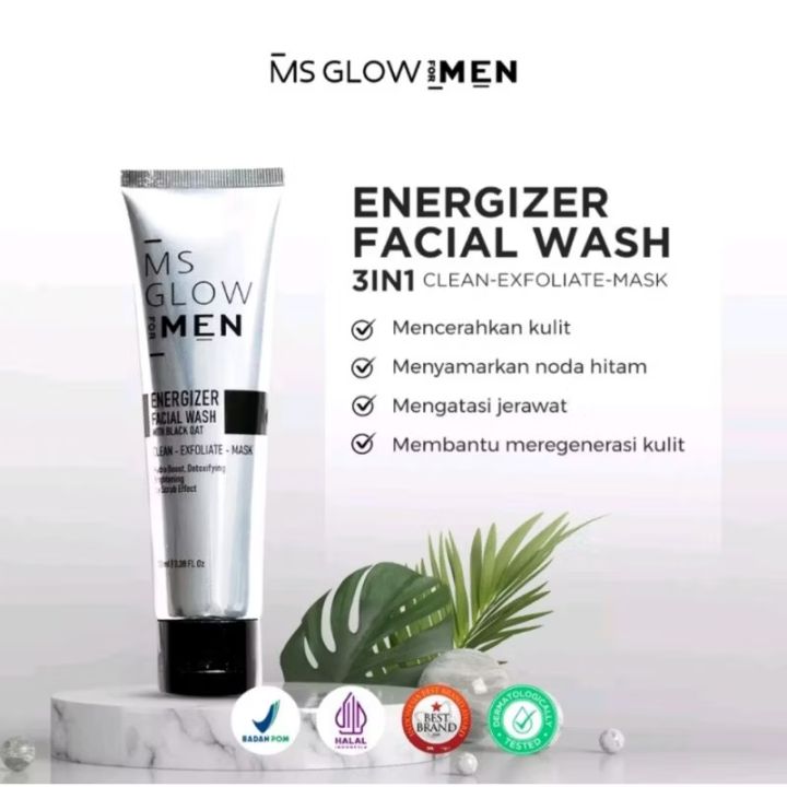 Ms Glow Man Energizer Facial Wash | Lazada Indonesia