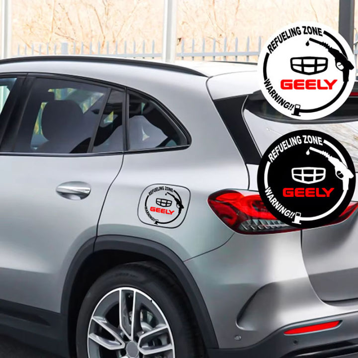 Car Logo Fuel Tank Cap Sticker Waterproof Auto Body Decals For Geely ...