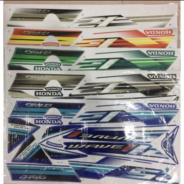 Honda WAVE 125 S/WAVE 125i {3}Body Sticker ~Design Thailand | Lazada