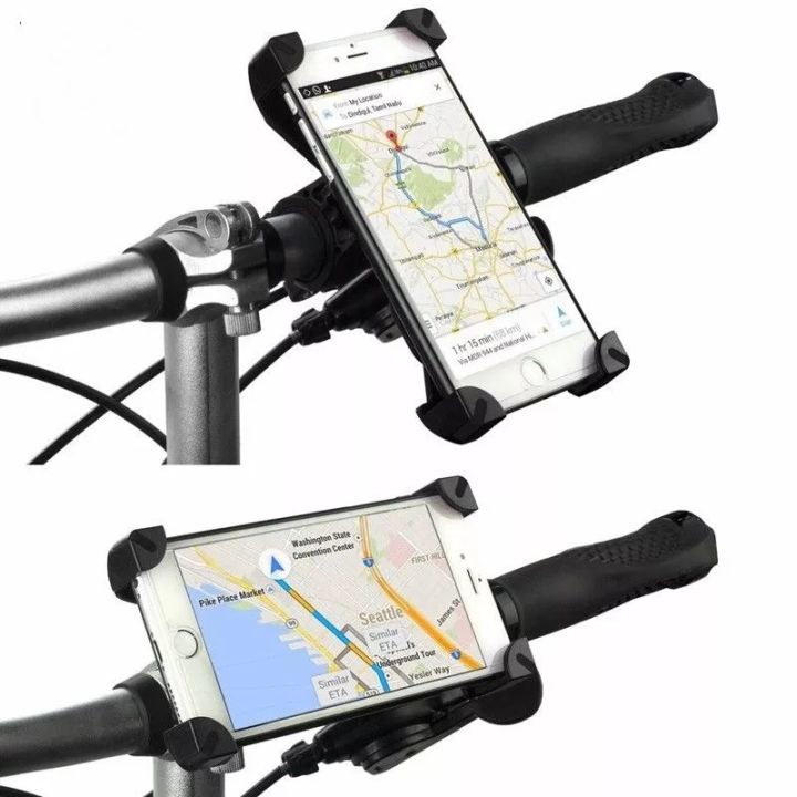 Universal Bicycle Phone Holder Handlebar Mount 360 Degree Flexible For ...