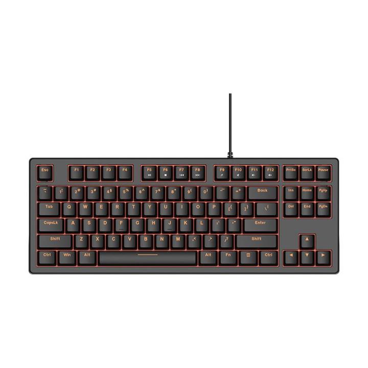 DAREU | 87-Key Mechanical Keyboard with Blue and Red Switches for ...