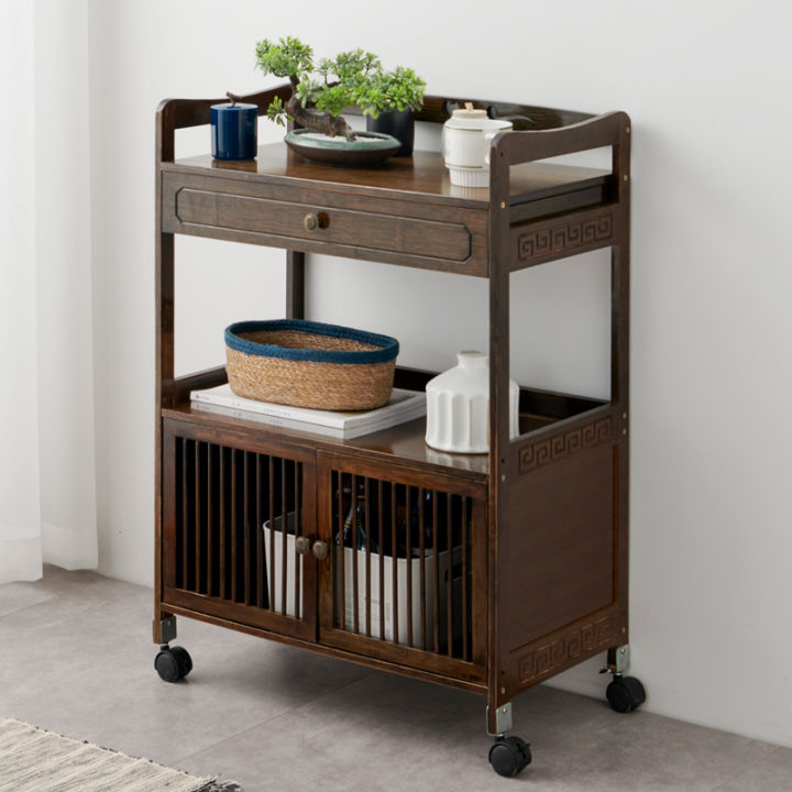 Movable Sofa Corner Table Small Coffee Table Tea Rack Living Room Side ...