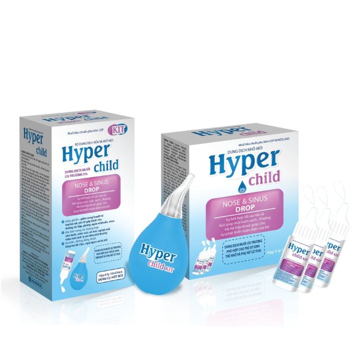 Dung Dịch Muối Ưu Trương 3% HYPER cHILD Nhỏ Mũi và Xịt Mũi Cho Bé ...
