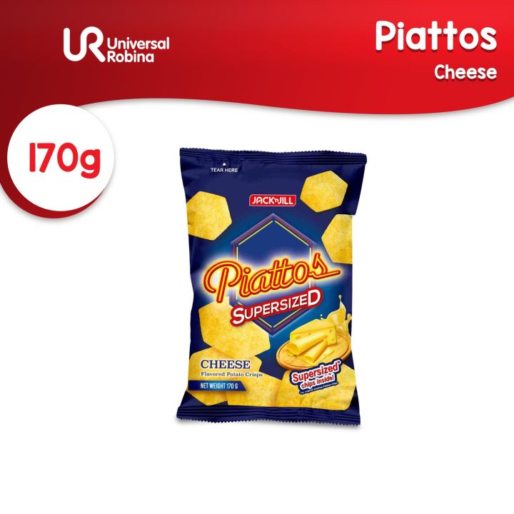 Piattos Supersized Cheese Flavored Potato Crisps 170g | Lazada PH