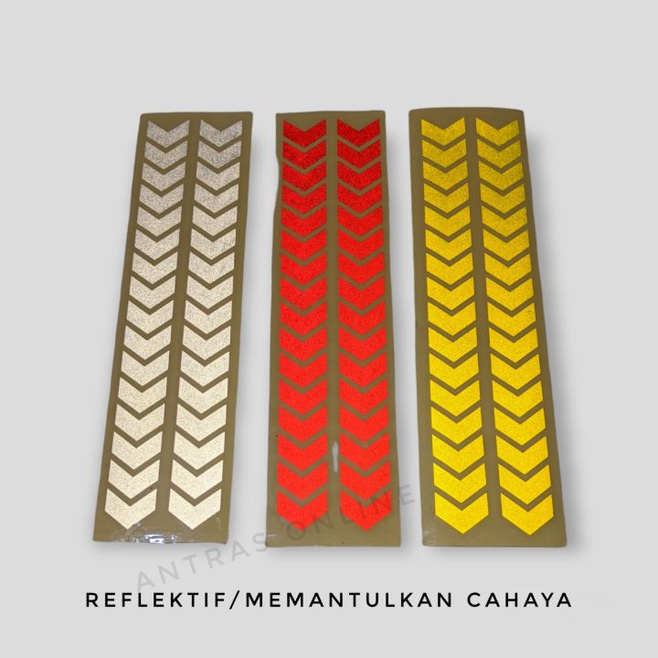 stiker cutting reflektif box motor panah garis polisi - cutting sticker ...