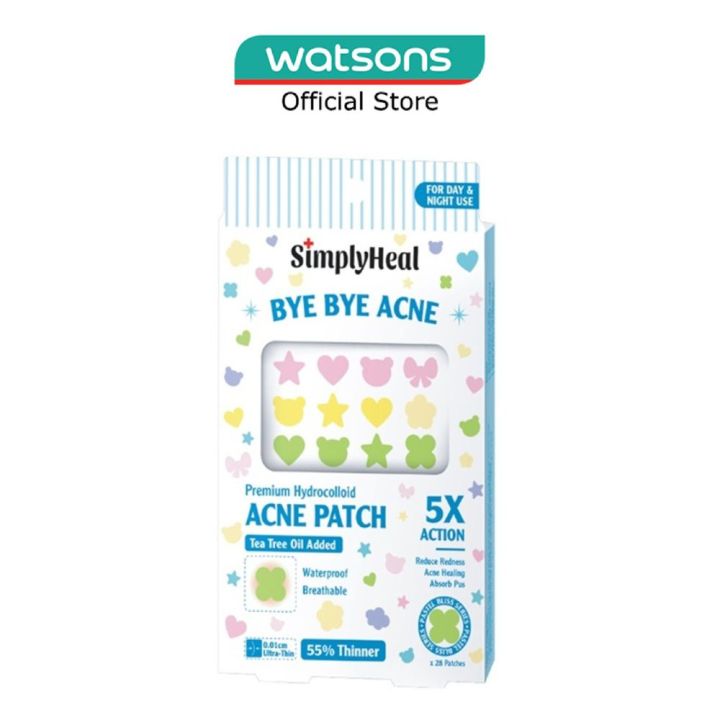 SIMPLYHEAL Pastel Bliss Day & Night Premium Hydrocolloid Acne Patch 28s | Lazada Singapore