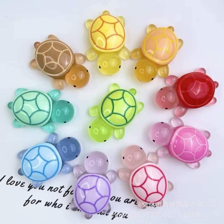 Set 10 túi mù charm rùa 3cm phát sáng | Lazada.vn