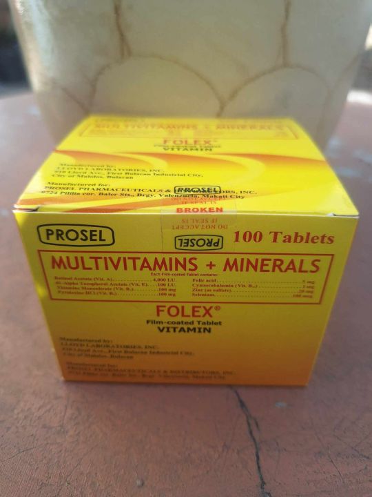 Folex Multivitamins and Minerals 100 tablets | Lazada PH