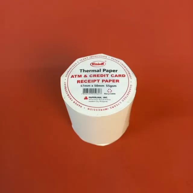 Vision Thermal Paper POS ATM & Credit Card Receipt Paper - 57mm x 50mm ...