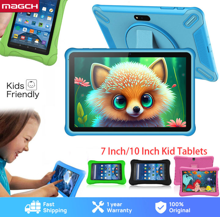 【Free gift】MAGCH 10 inch/7 inch Kids Tablet for learning kids ...