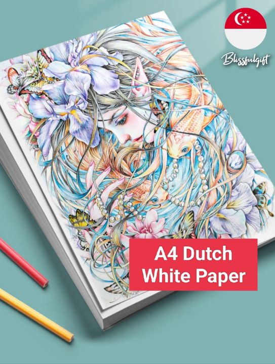 [SG] A4 50 Sheets Matte Thick Dutch Ivory Paper 230gsm Arylic 300gsm ...