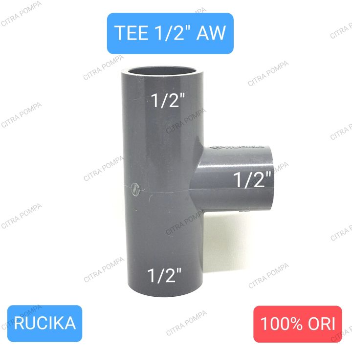 RUCIKA TEE 1/2" AW /TEE 1/2 INCH AW | Lazada Indonesia