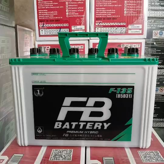 แบตเตอรี่รถยนต์ FB HYBRID F-135 (85 แอมป์) ขั้ว R / L (พร้อมใช้ ...