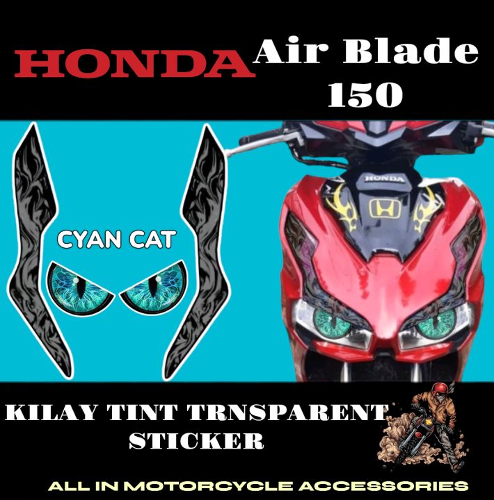 Honda Air Blade 150 Kilay Tint Transparent Sticker Accessories with ...