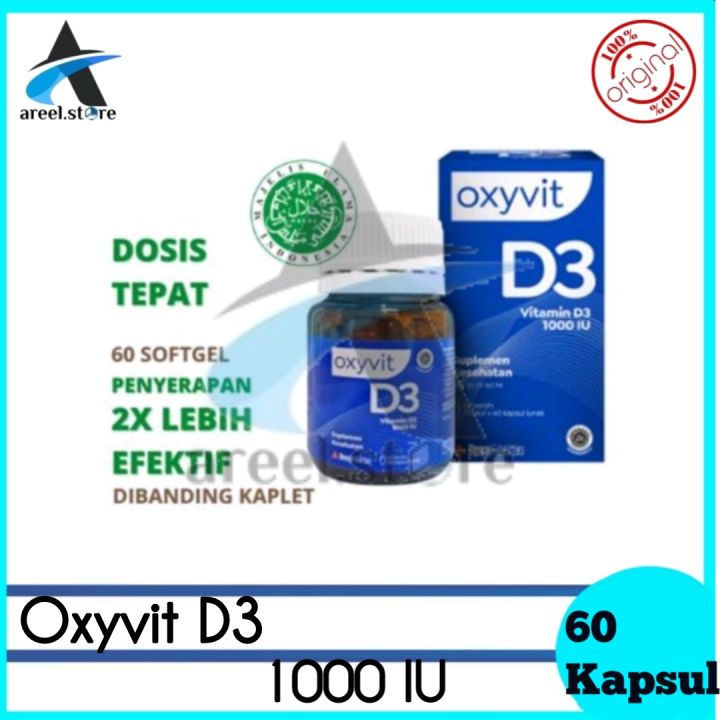 Oxyvit D3 1000 IU 60 Kapsul | Lazada Indonesia