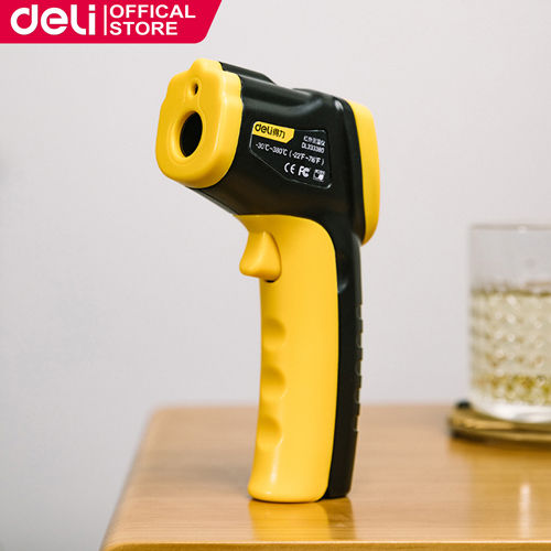 Deli Infrared Thermometer -30~380℃ Non-Contact Temperature Measuring ...