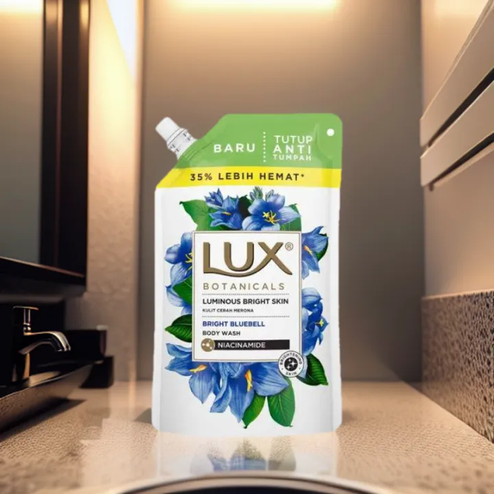 Lux sabun cair Bright Bluebell 400ml | Lazada Indonesia