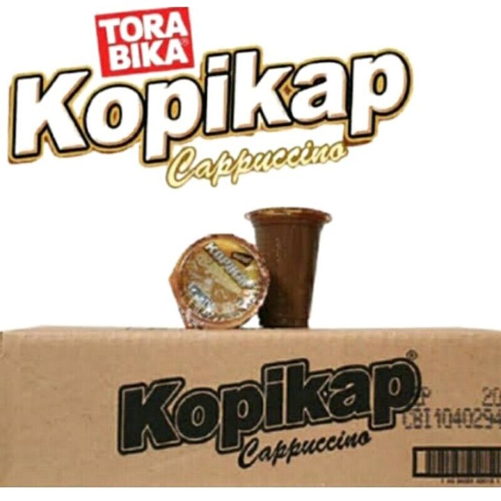 KOPIKAP CAPPUCINO Minuman Kopi 1Dus / Karton isi 24Pcs 135ml | Lazada ...