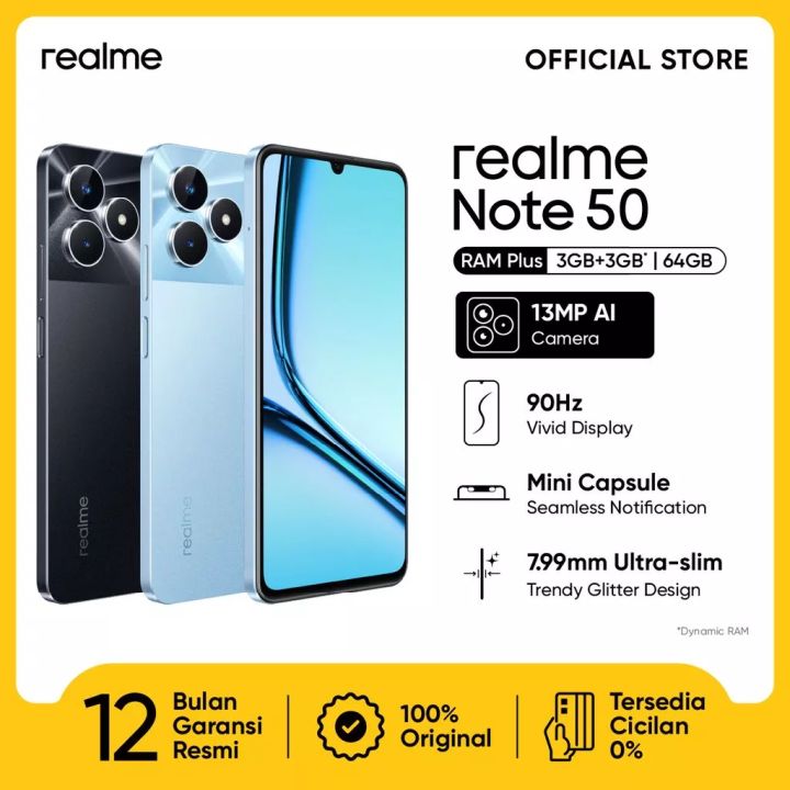Realme Note 50 Ram 4GB / Rom 128GB 90Hz Vivid Display | Mini Capsule ...