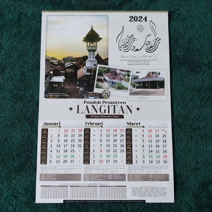 Kalender 2024 ponpes langitan | Lazada Indonesia