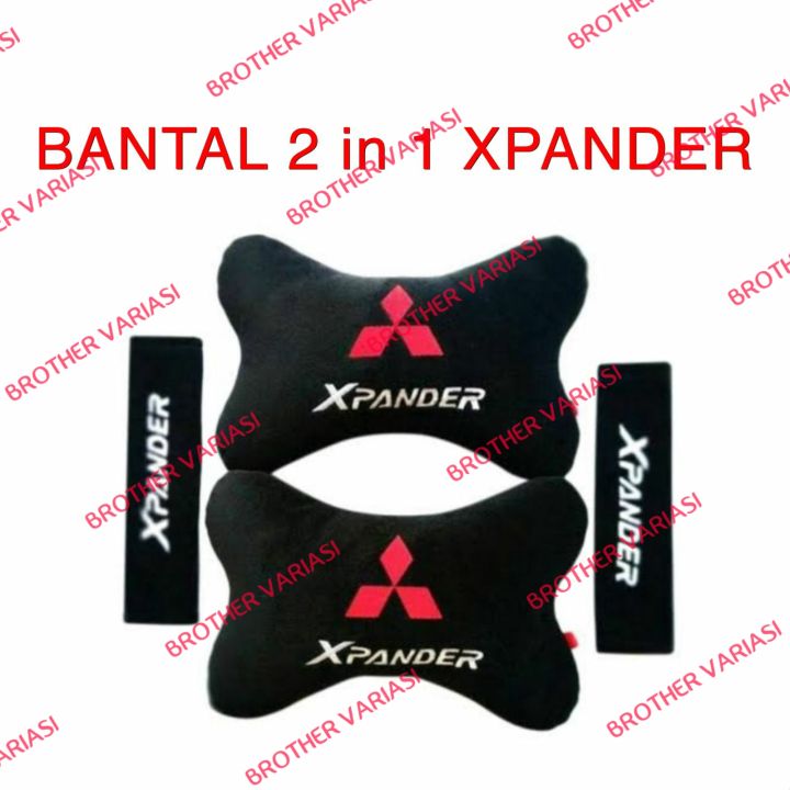 Bantal 2 in 1 Senderan Leher Mobil Xpander Cross Car Set | Lazada Indonesia