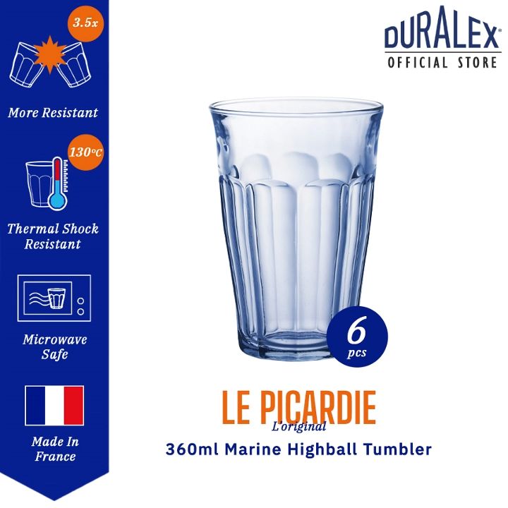 Duralex 2 Pcs / 6 Pcs 360ml Le Picardie Highball Tumbler / Drinkware ...