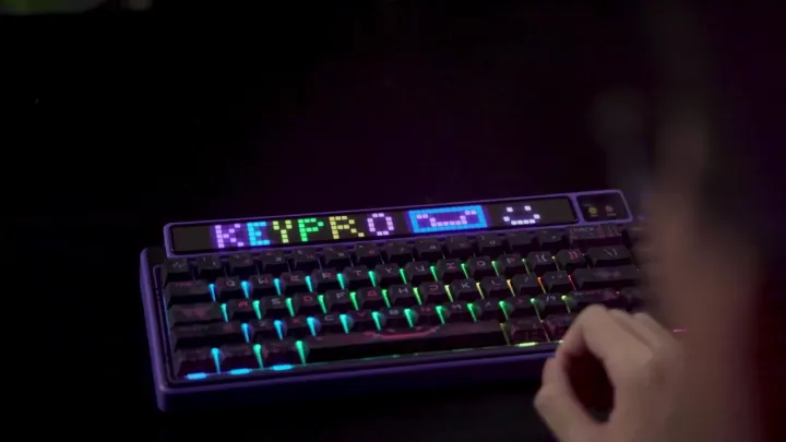 LEOBOG AMG65 65% Mechanical Keyboard Dual-Screen TFT & Dot Matrix ...