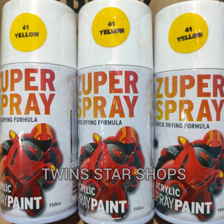 Pilox Pilok Cat Semprot Zuper Warna Yellow 41 Kuning Glossy Mengkilap 150cc Spray Paint | Lazada ...
