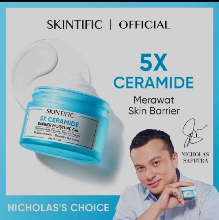 SKINTIFIC - 5X Ceramide Barrier Moisturizer Gel 30g | Lazada Indonesia