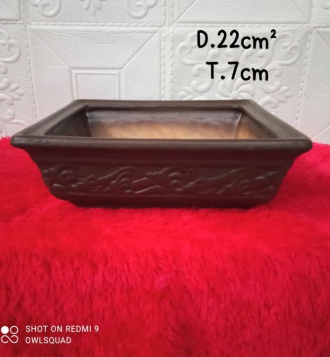 Pot Segi-Empat Batik Keramik | Lazada Indonesia