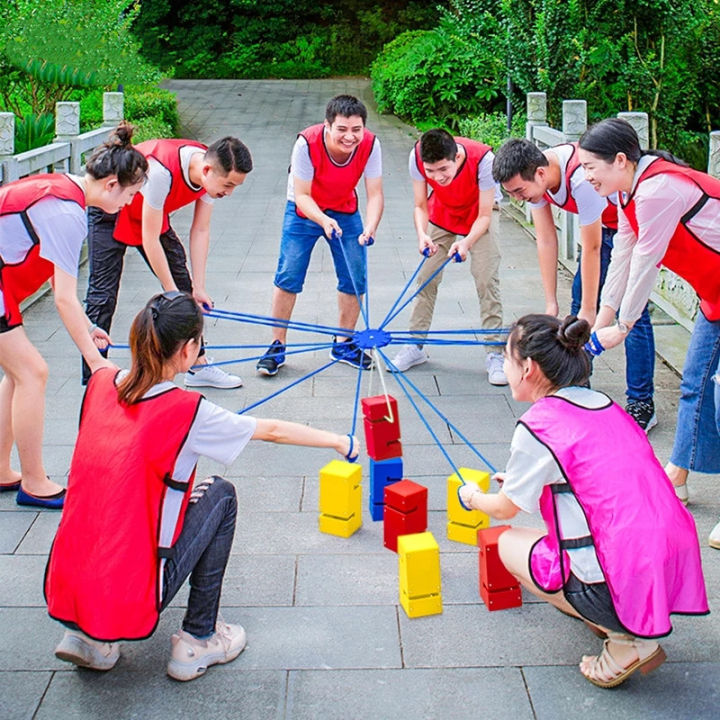 Child Outdoor Teamwork Game Props Toy Children Cooperate To Build Tower ...