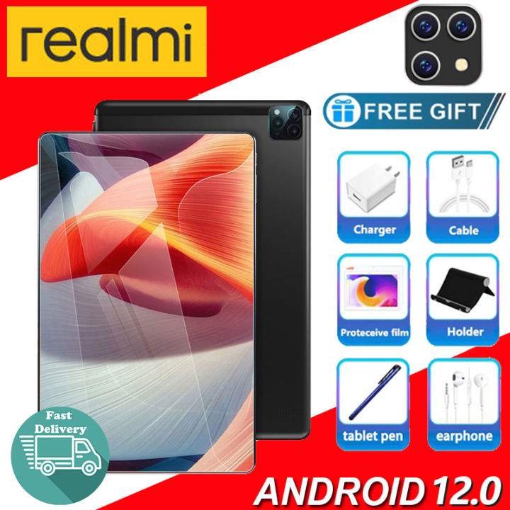 【รับประกัน 1 ป】แท็บแล็ตของแท้ realmi 10.8 นิ้ว แท็บแล็ต RAM16G ROM512G ...