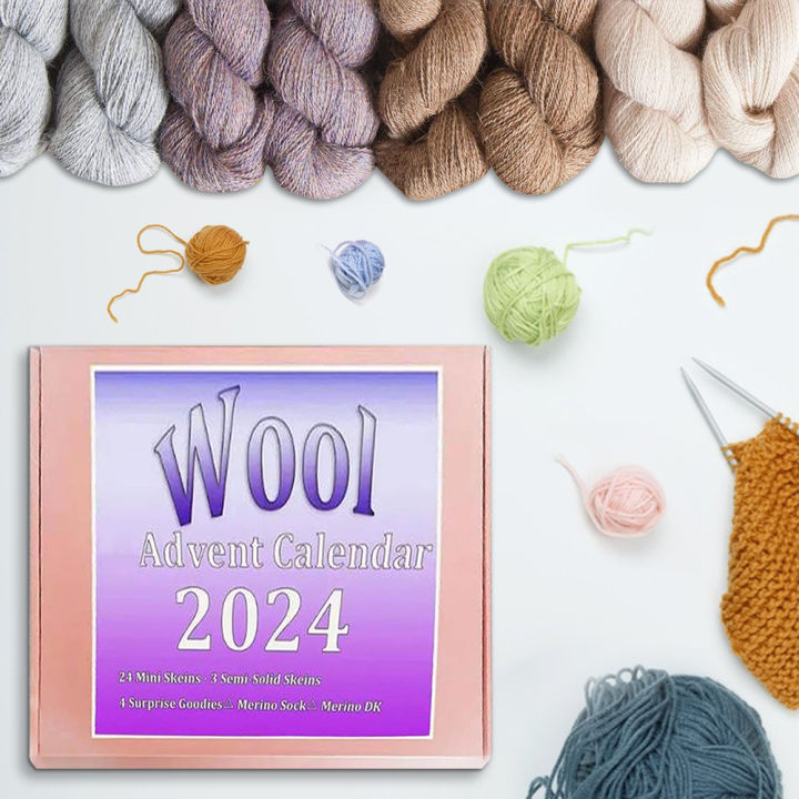Wool Advent Calendar 2024 Christmas Countdown 24 Days 2024 Crochet ...