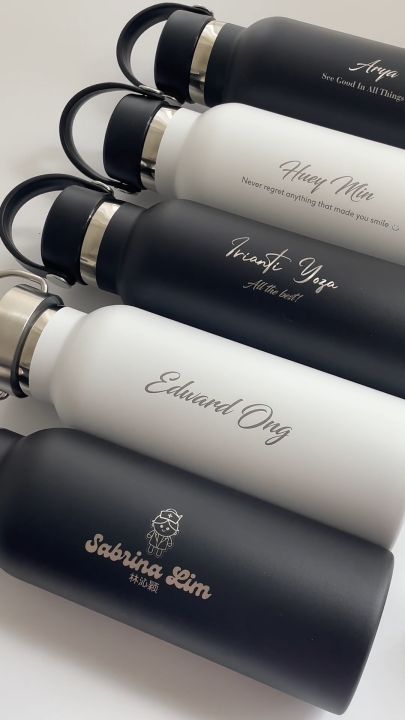 【PERSONALIZED Laser Engraved Thermos Gift Sets 】 Vacuum Flask Customise ...