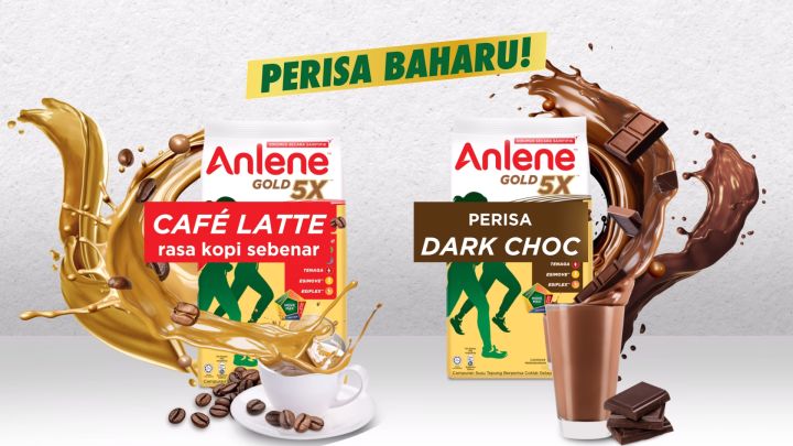 ANLENE Gold 5X High Calcium High Protein Café Latte Milk Powder Susu ...