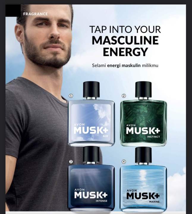 MUSK FOR MEN EDC SPRAY 75ML | Lazada