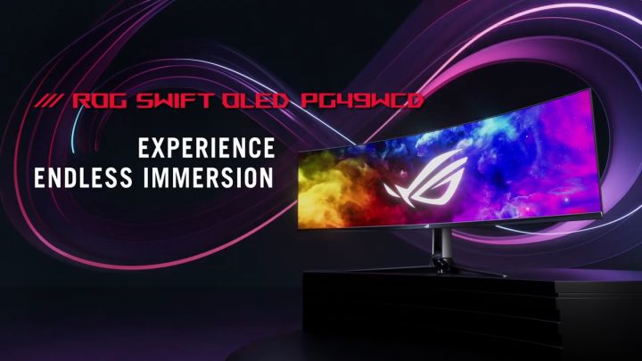 ASUS ROG Swift OLED PG49WCD gaming monitor- 49-inch (5120x1440) curved ...