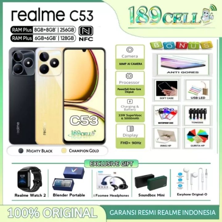 REALME C53 NFC 6/128 | C33 4/128 | C30S 4/64 GARANSI RESMI REALME INDONESIA | Lazada Indonesia