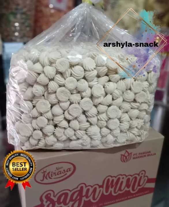 kue sagu mini rasa original isi 500gram/arshyla-snack/kue sagu origilan ...