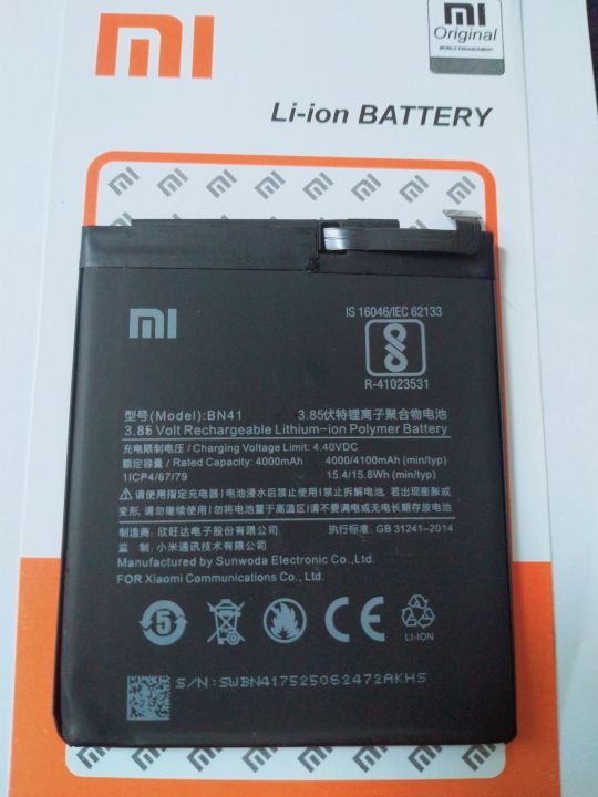 Baterai Batre Xiaomi Redmi Note 4 BN41 BN 41 | Lazada Indonesia