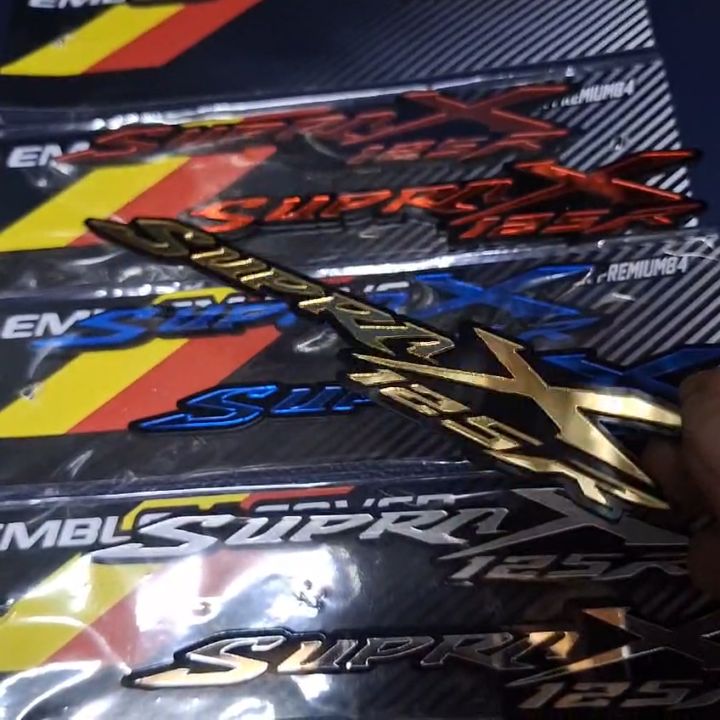 2 Emblem Honda Supra X 125 R Logo Motor 3D Akrilik Variasi Modipikasi ...