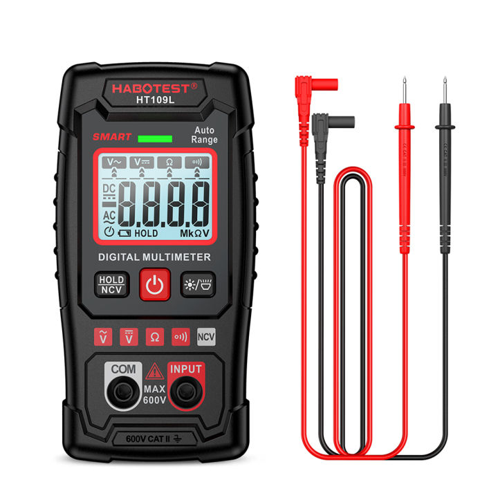 HABOTEST HT109L Smart Digital Multimeter 4000 Count Automatic Digital ...