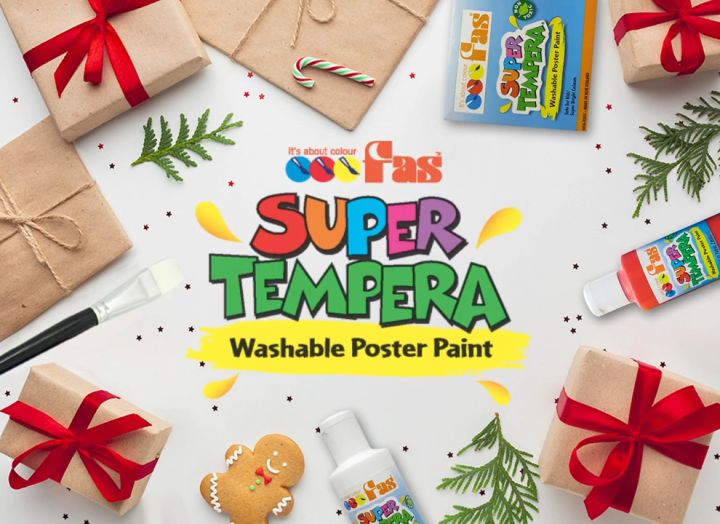 สีโปสเตอร์เมทัลลิค FAS Super Tempera Metallic Colours 500 ml | Lazada.co.th