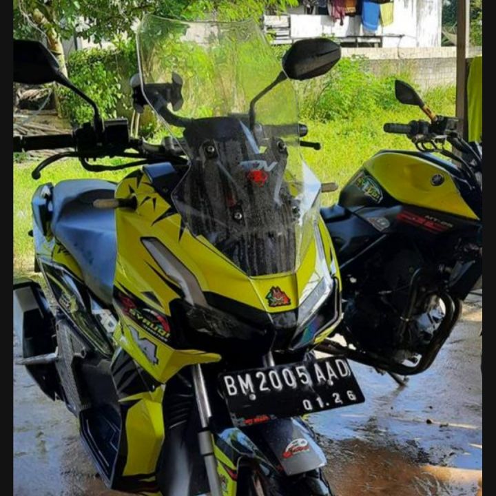 Visor Windshield Honda ADV 150 ADV 160 tinggi Modish Clear Hitam Smoke ...