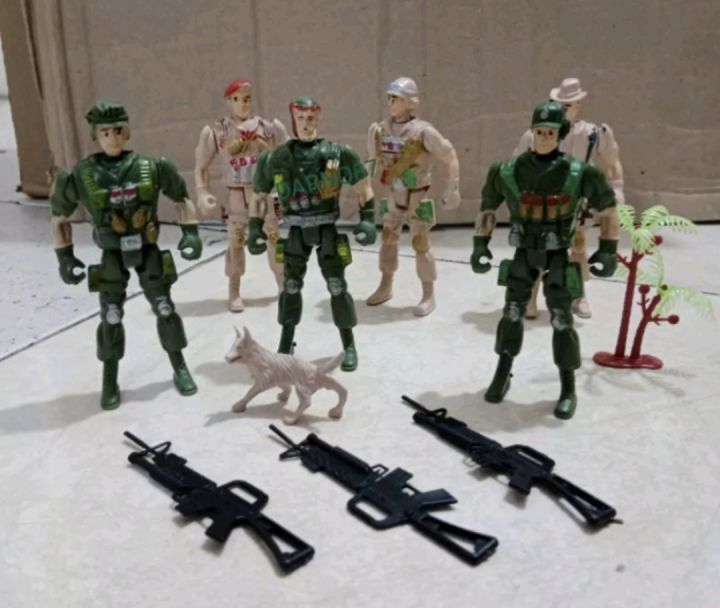 MAINAN PATUNG TENTARA ARMY MINI ISI 6 PCS | Lazada Indonesia
