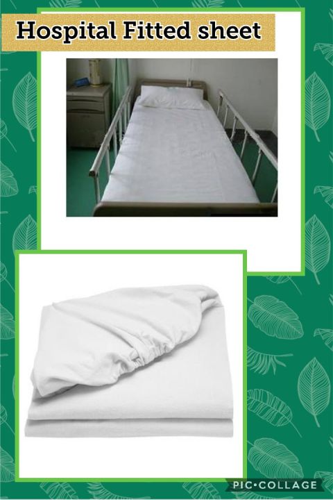 Garterized bedsheet for hospital plain white | Lazada PH