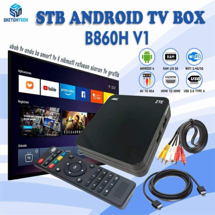 Android TV Box B860H V1 STB 4K Media Player - Koneksi Wifi Hotspot | Lazada Indonesia