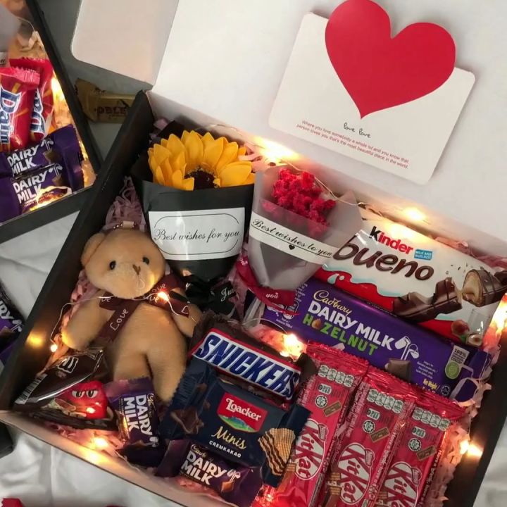 PERCUMA LED LIGHT Chocolate Gift box Hadiah Kotak Coklat Box for ...